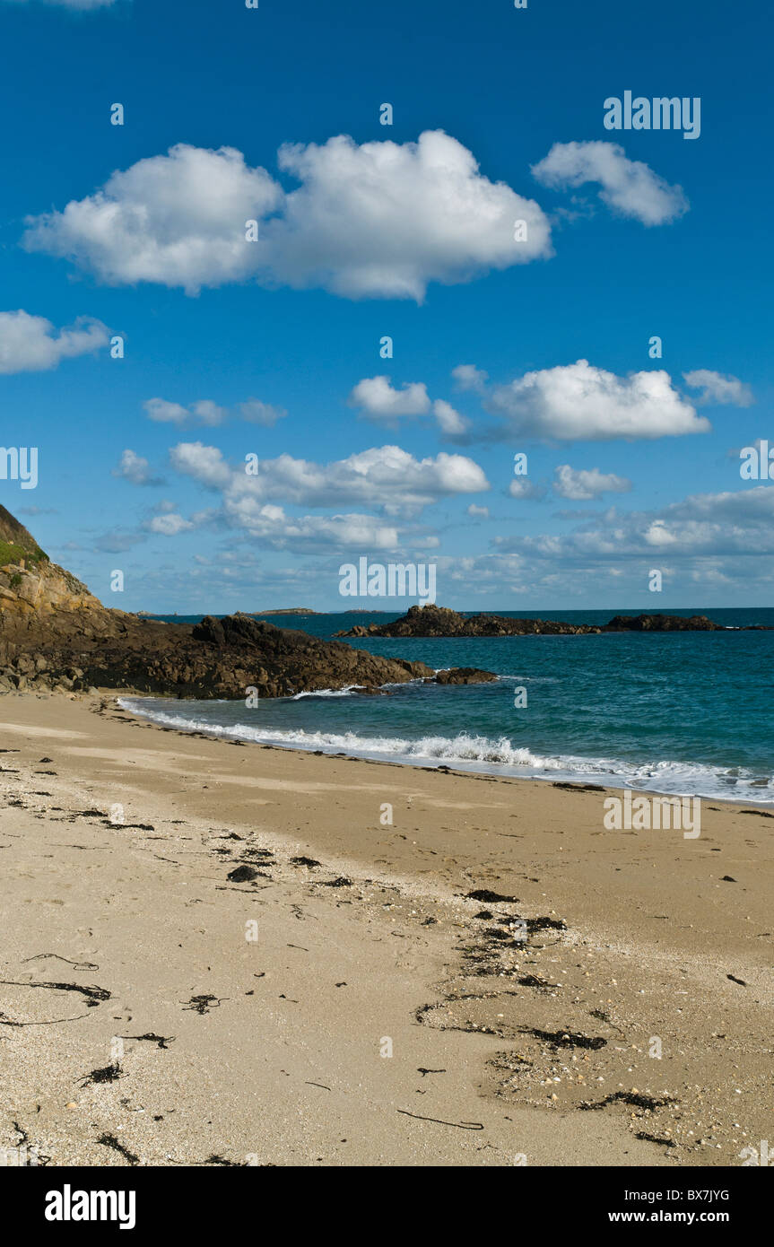 dh Belvoir Bay HERM GUERNSEY Sandy beach sand beaches channel island ...