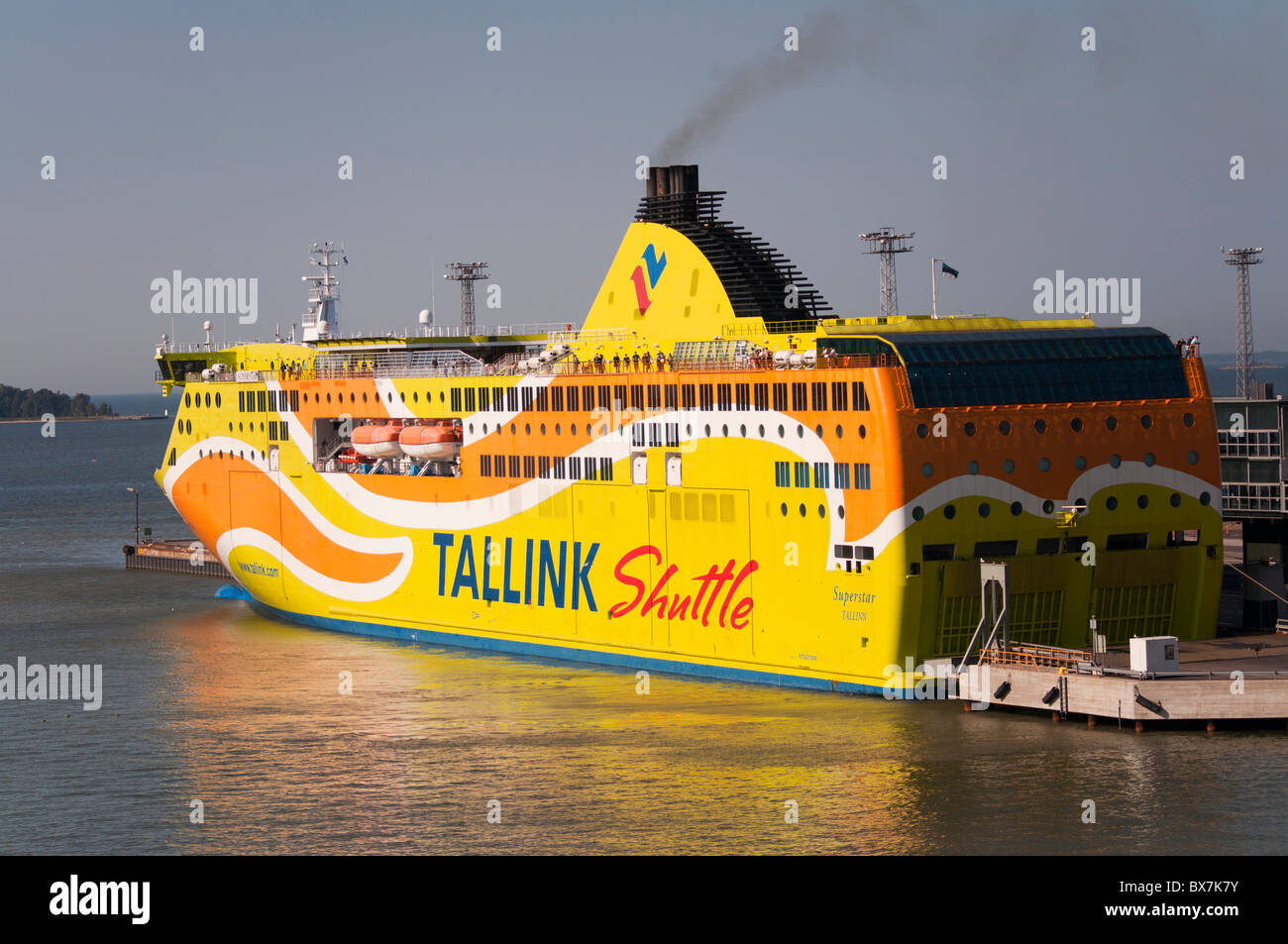 A Tallink Shuttle boat departing from Helsinki, Finland heading to ...