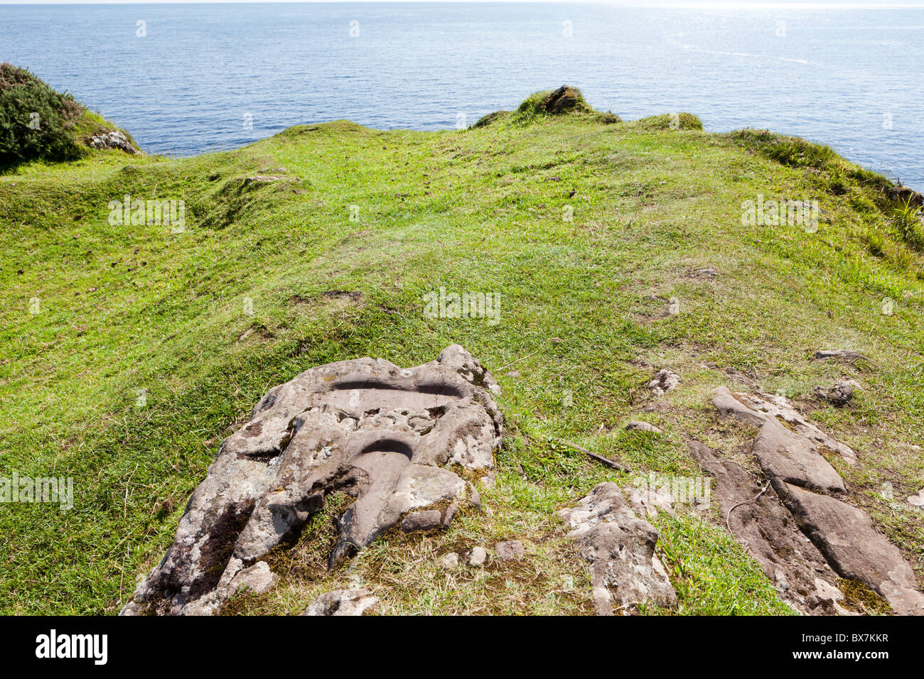 Saint Columba's Footprints on Keil Point, Dunaverty Bay, Southend ...