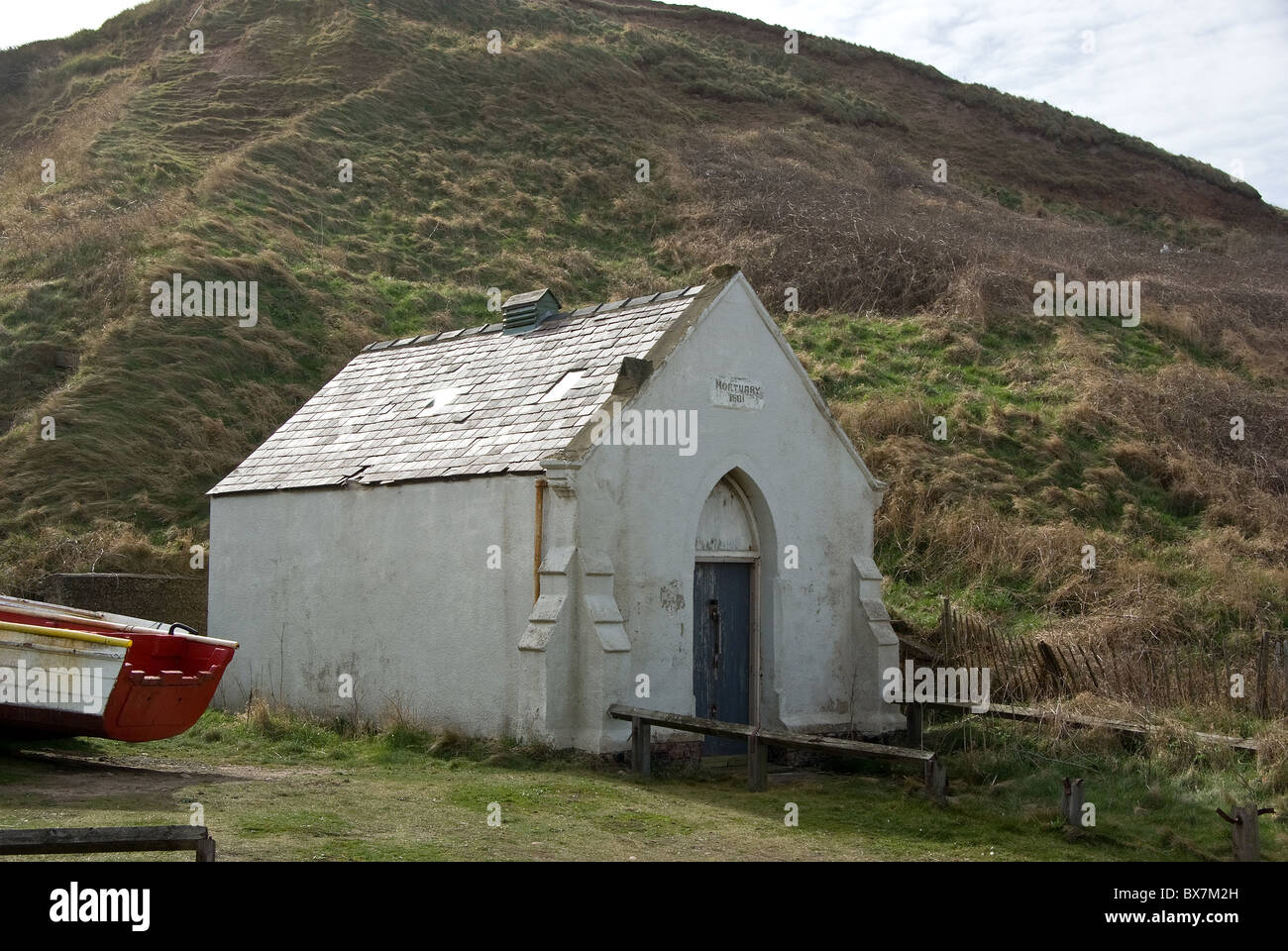 Old mortuary at Saltburn-by-the-Sea, North Yorkshire, UK Stock Photo ...