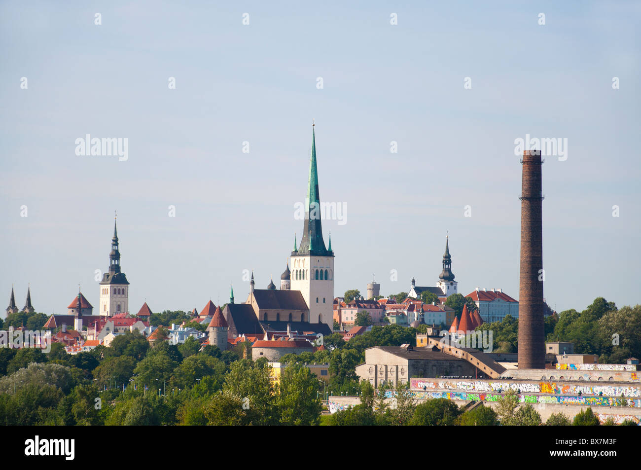 A view of the buildings in the city of Tallinn, Estonia Stock Photo - Alamy