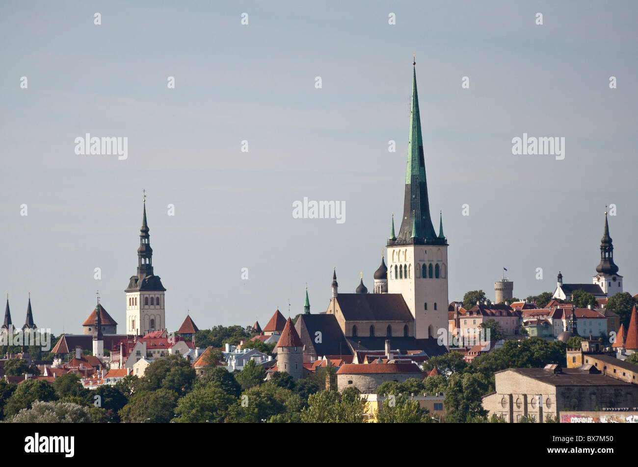 A view of the buildings in the city of Tallinn, Estonia Stock Photo - Alamy