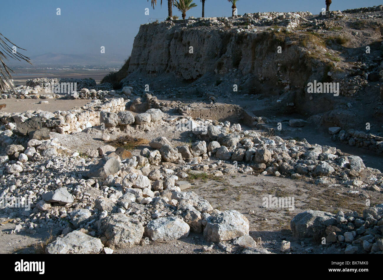 The ancient ruins of Tel Megiddo Stock Photo - Alamy