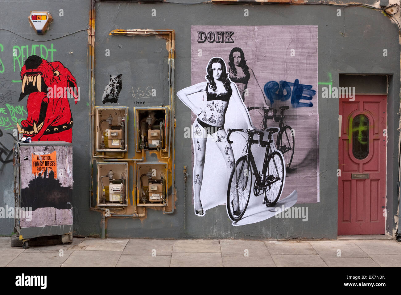 Brick lane graffiti street art east london hi-res stock photography and ...