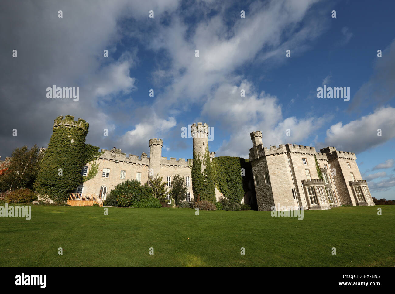 East elevation Bodelwyddan Castle near Bodelwyddan Denbighshire North ...
