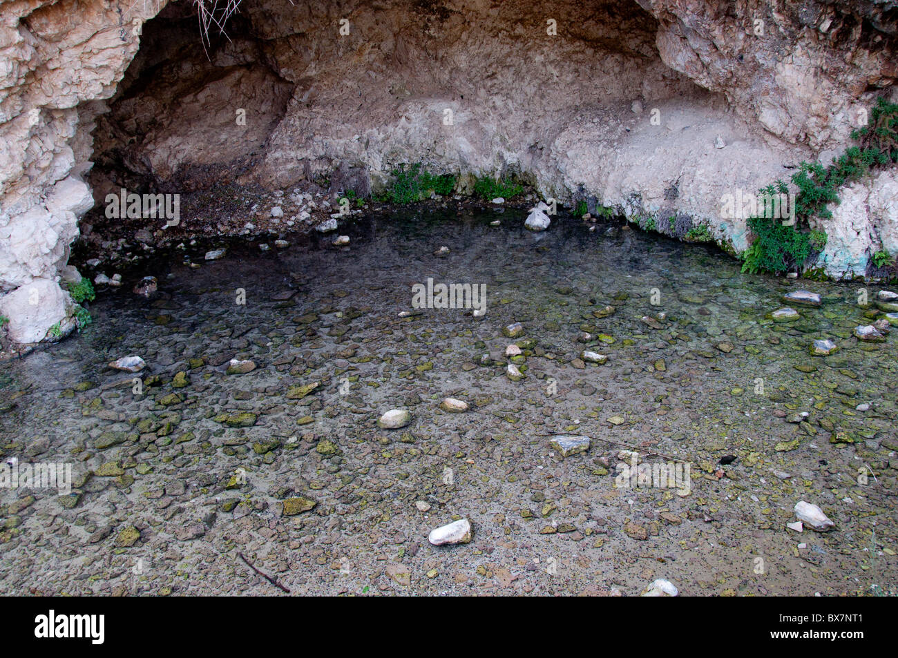 Harod's Spring from Gideon Cave, where Gideon chose his 300 warriors ...