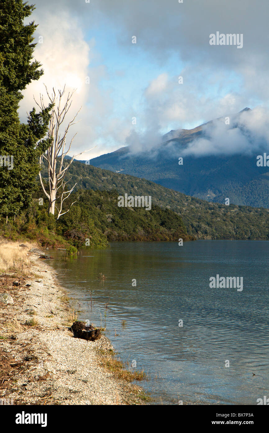 Manapouri Lake, South Island New Zealand Stock Photo - Alamy