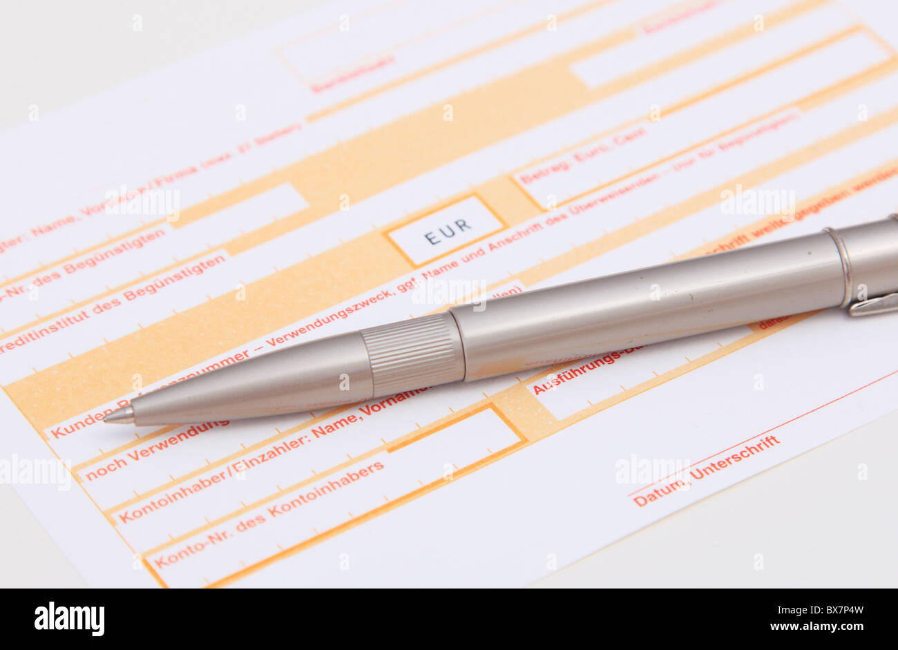 Bank Transfer Form High Resolution Stock Photography and Images - Alamy