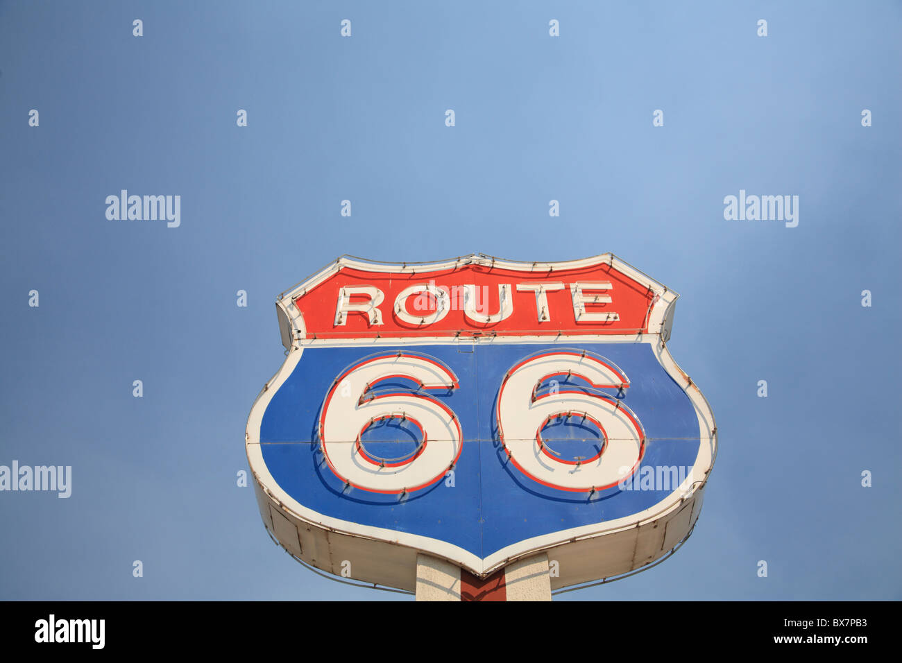 Route 66 Sign, Route 66, Near Albuquerque, New Mexico, USA Stock Photo ...
