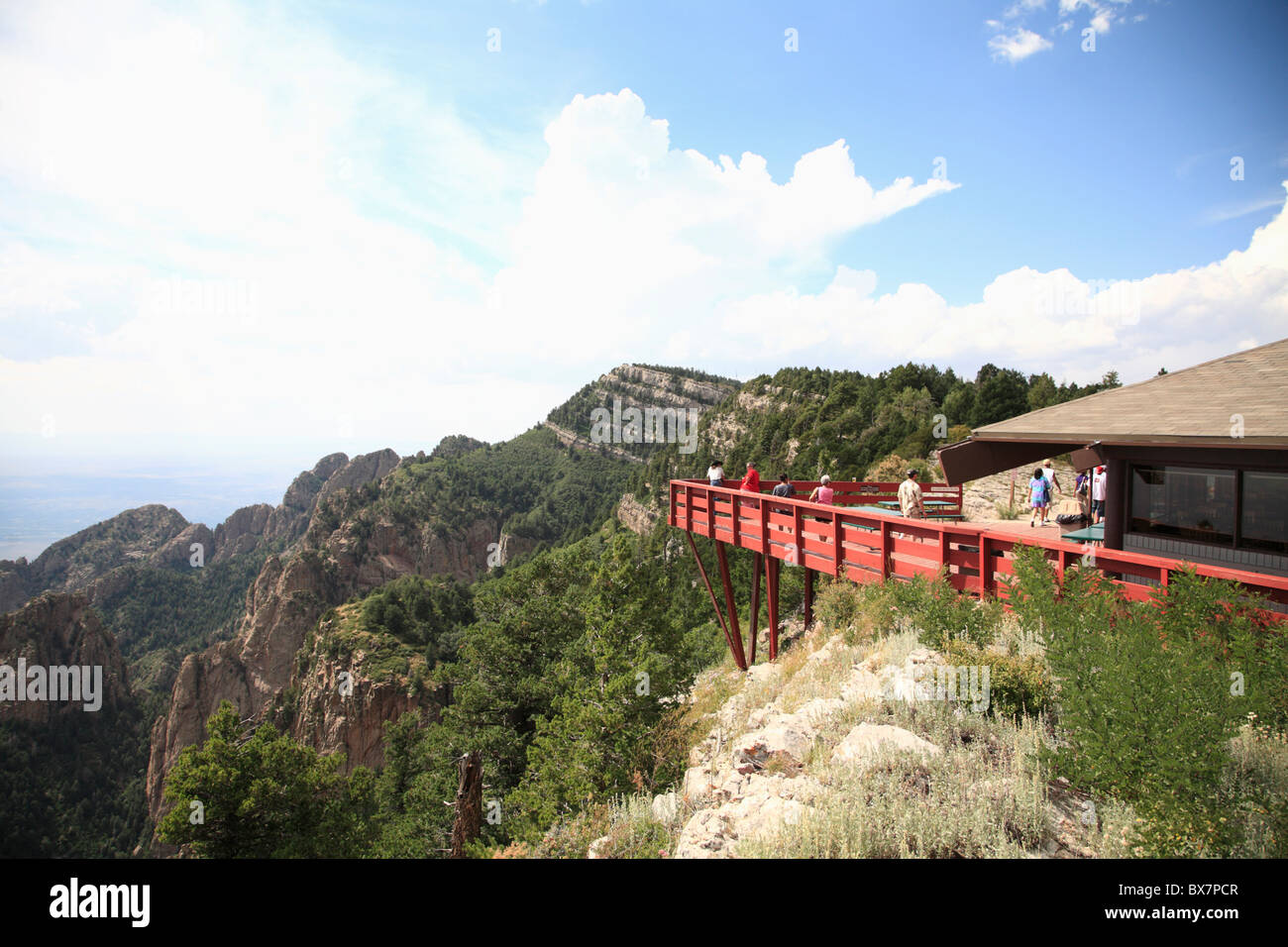 Sandia Peak Tram observation platform Albuquerque, New Mexico, USA ...