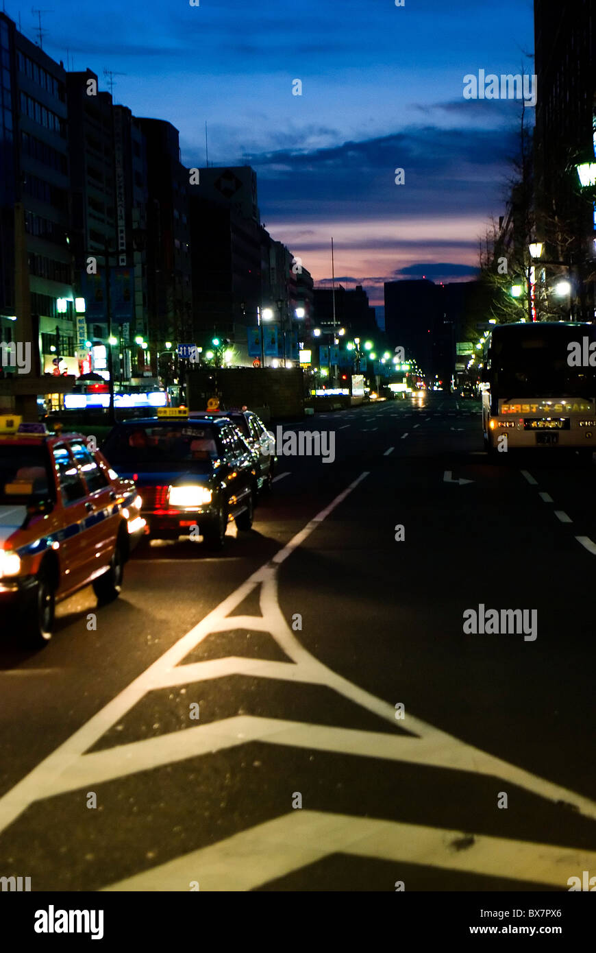 Tokyo traffic in morning light Stock Photo - Alamy