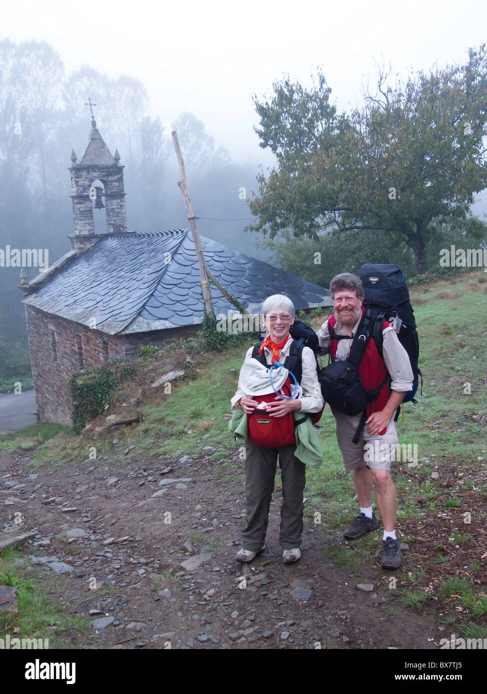 Pilgrims camino de santiago church hi-res stock photography and images ...