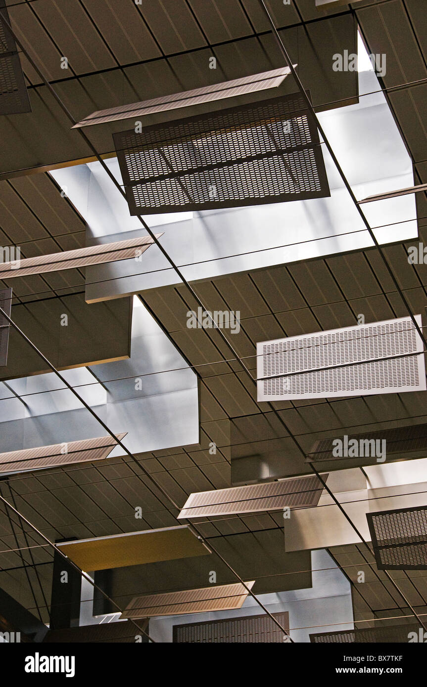 Light control louvers in interior of the new modern Changi airport ...
