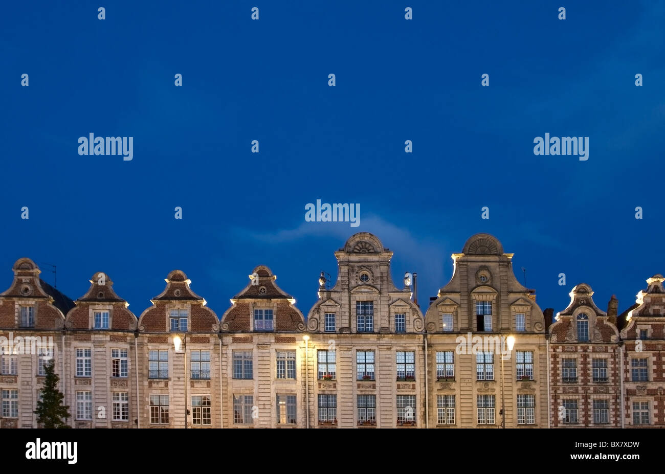 Arras Grand Place at night Stock Photo - Alamy