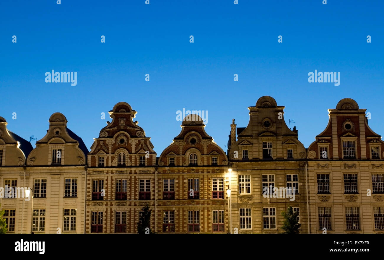 Arras Grand Place at night Stock Photo - Alamy
