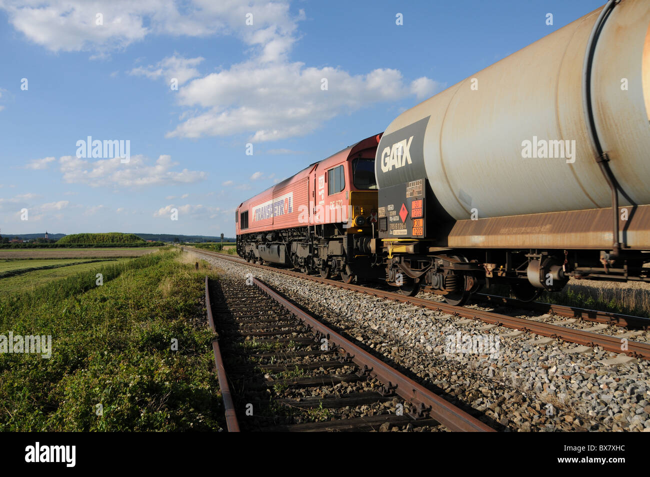 German railways freight wagons hi-res stock photography and images - Alamy