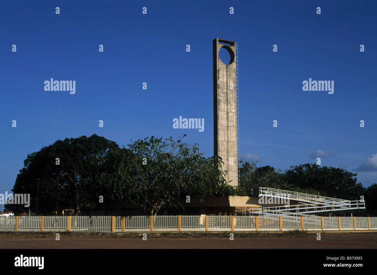 " Monumento do Marco Zero" obelisk sundial erected in the line of ...