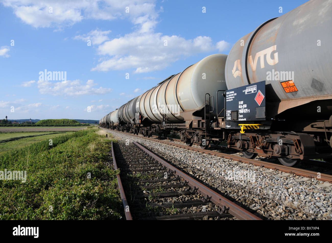 German railways freight wagons hi-res stock photography and images - Alamy