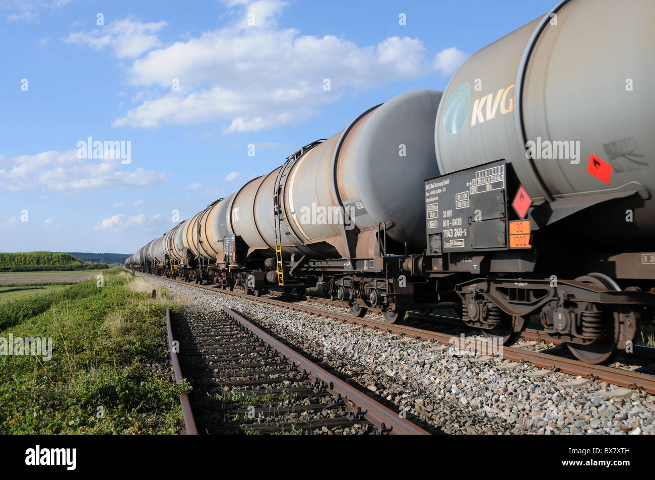 German railways freight wagons hi-res stock photography and images - Alamy