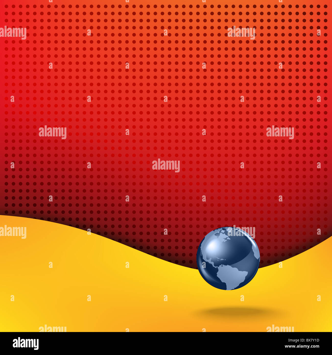 Abstract background with planet earth on red Stock Photo - Alamy