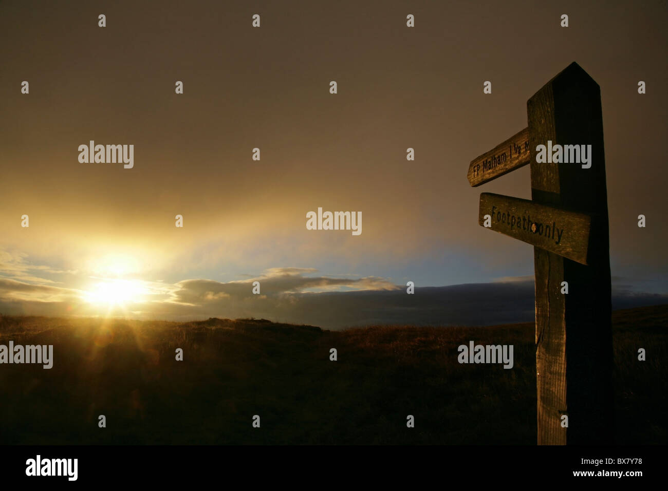 Malham sign hi-res stock photography and images - Alamy