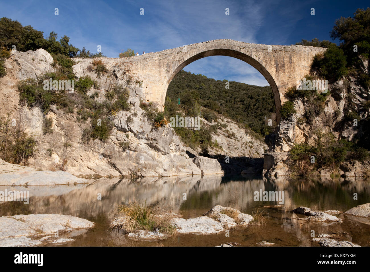 Bridge over Llierca River - 14th Century -, between Sadernes and ...