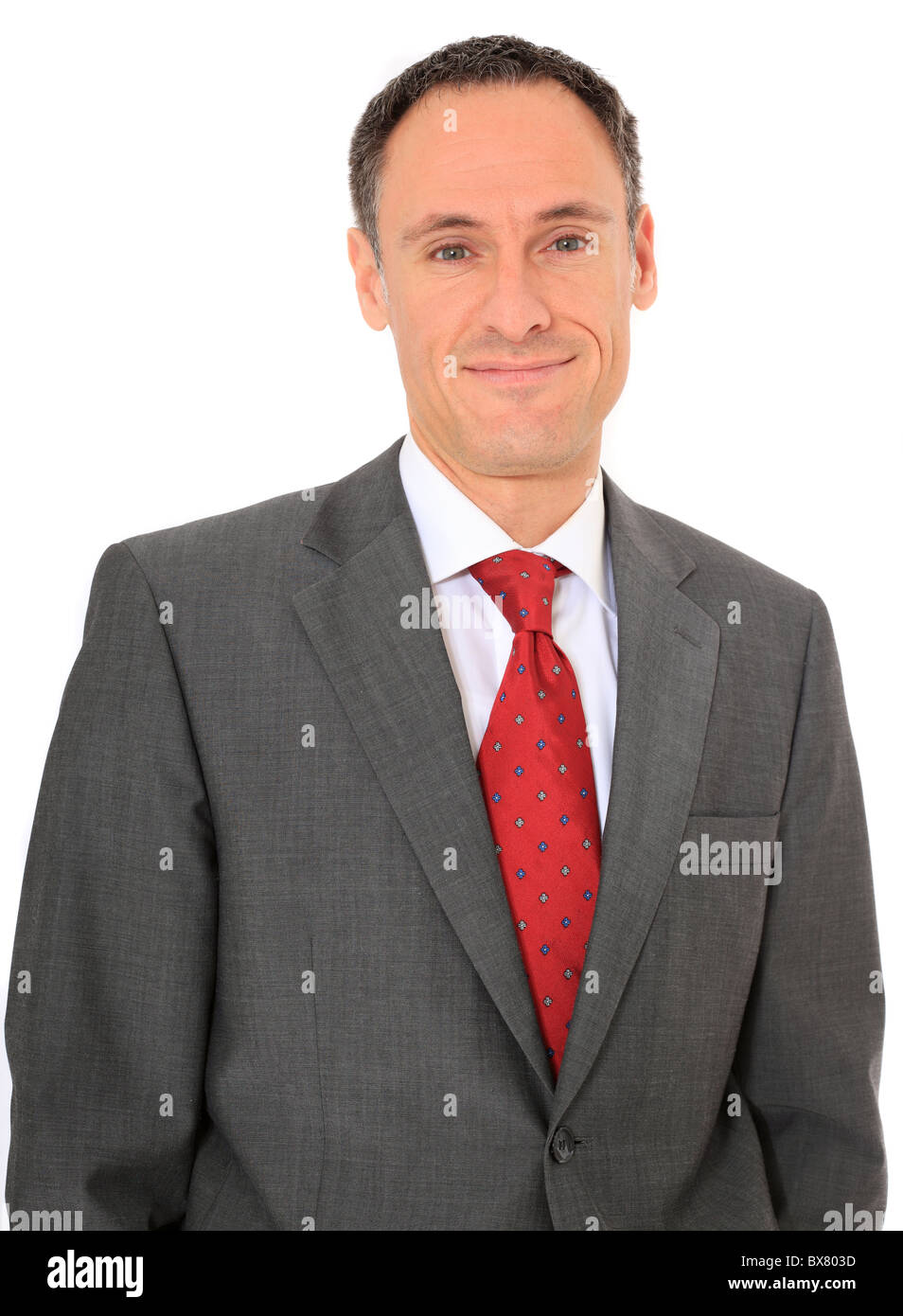 Attractive businessman. All on white background Stock Photo - Alamy