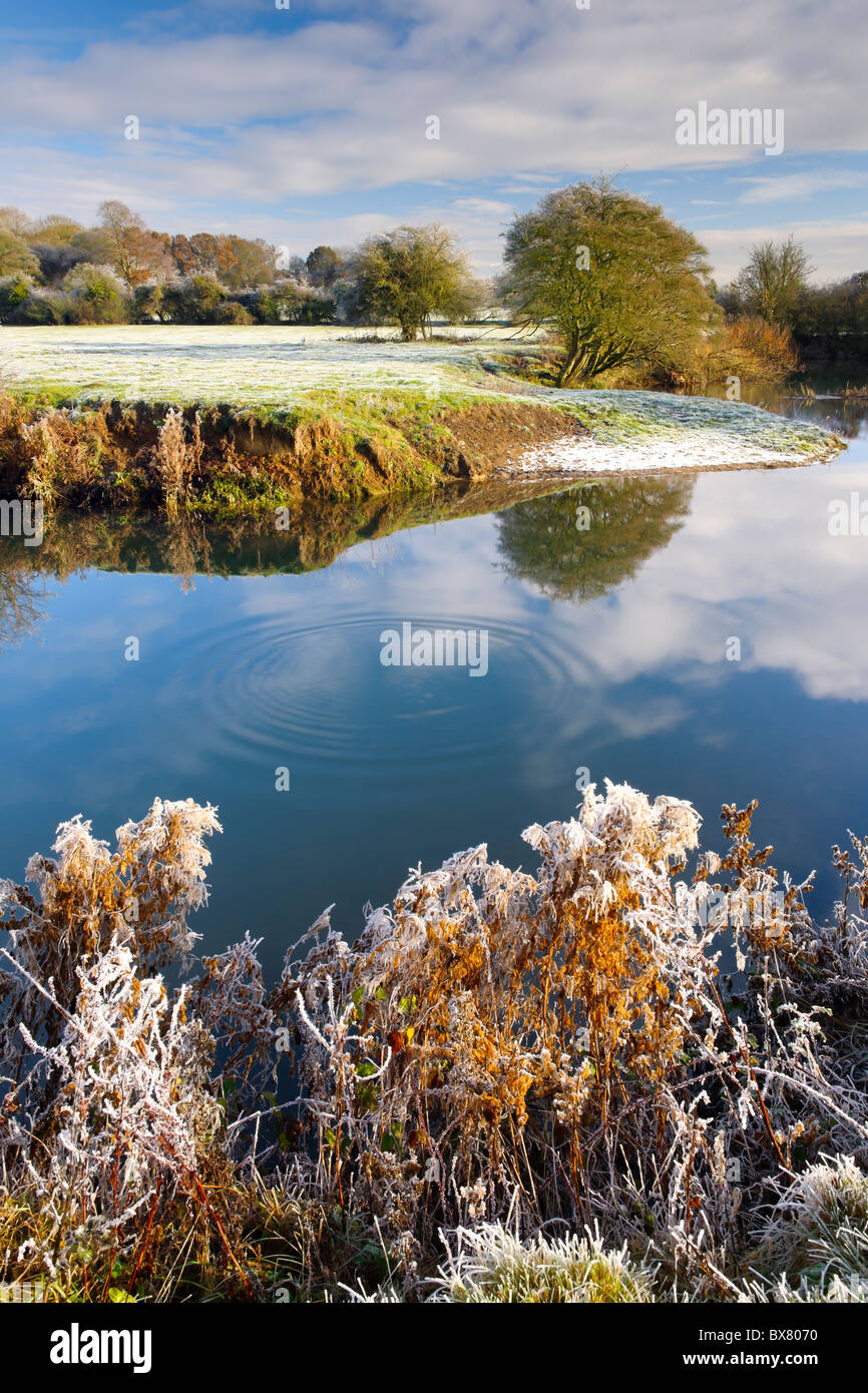 Winter River Landscape Stock Photo - Alamy