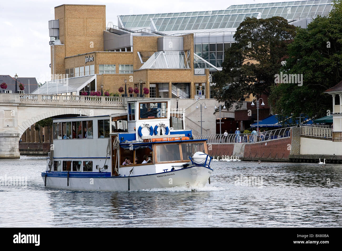 Boating on the River Thames Kingston upon Thames Stock Photo - Alamy