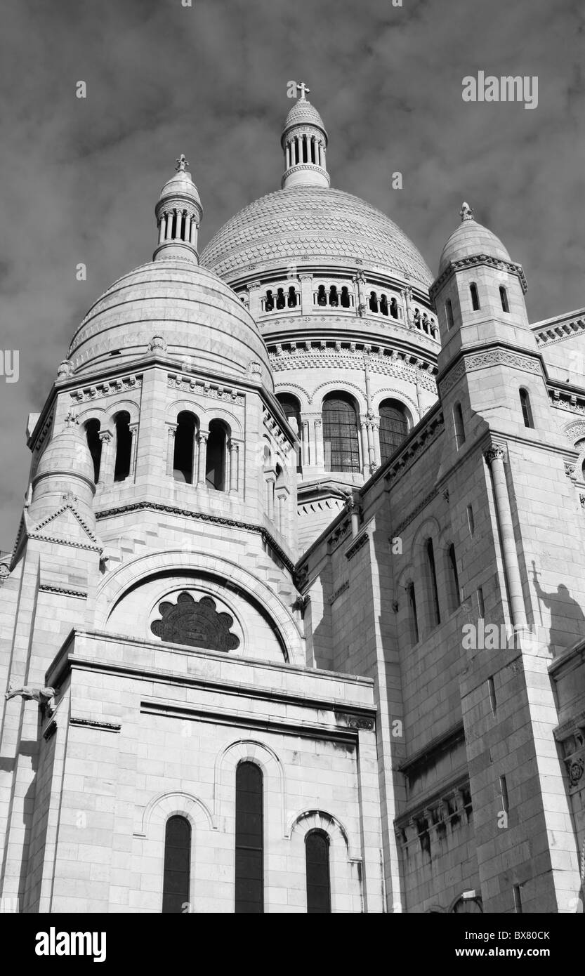 Sacre coeur church paris Black and White Stock Photos & Images - Alamy