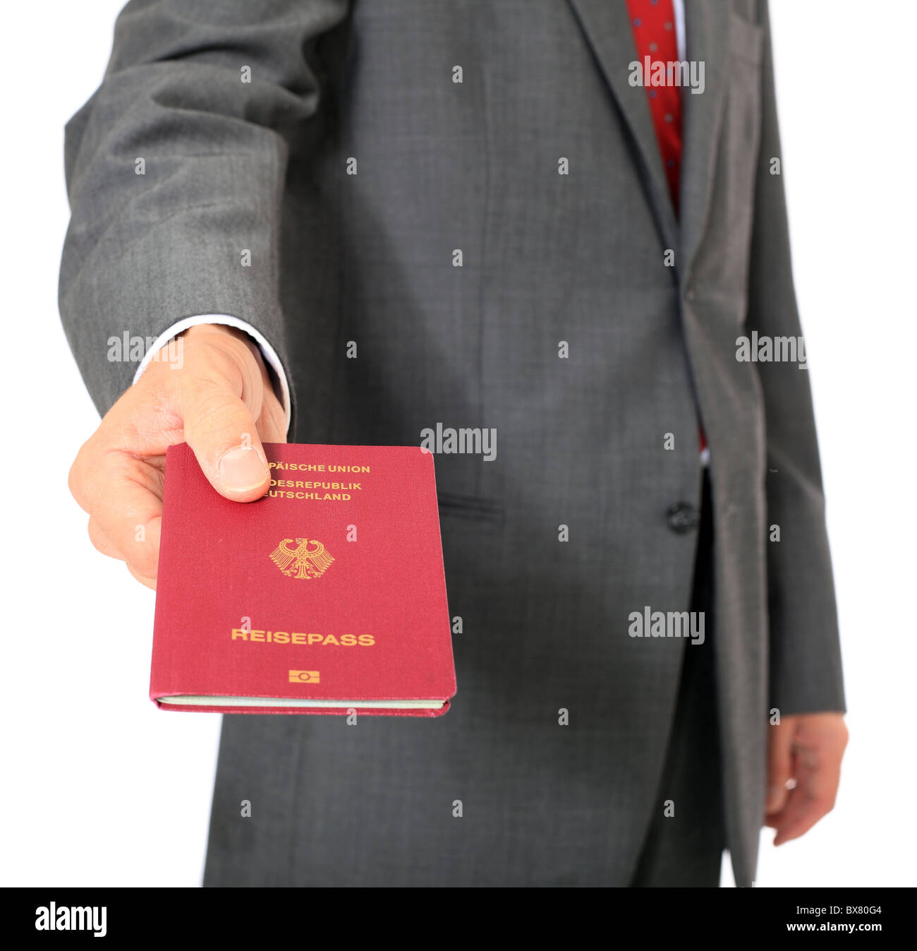 Businessman showing german passport on hi-res stock photography and ...