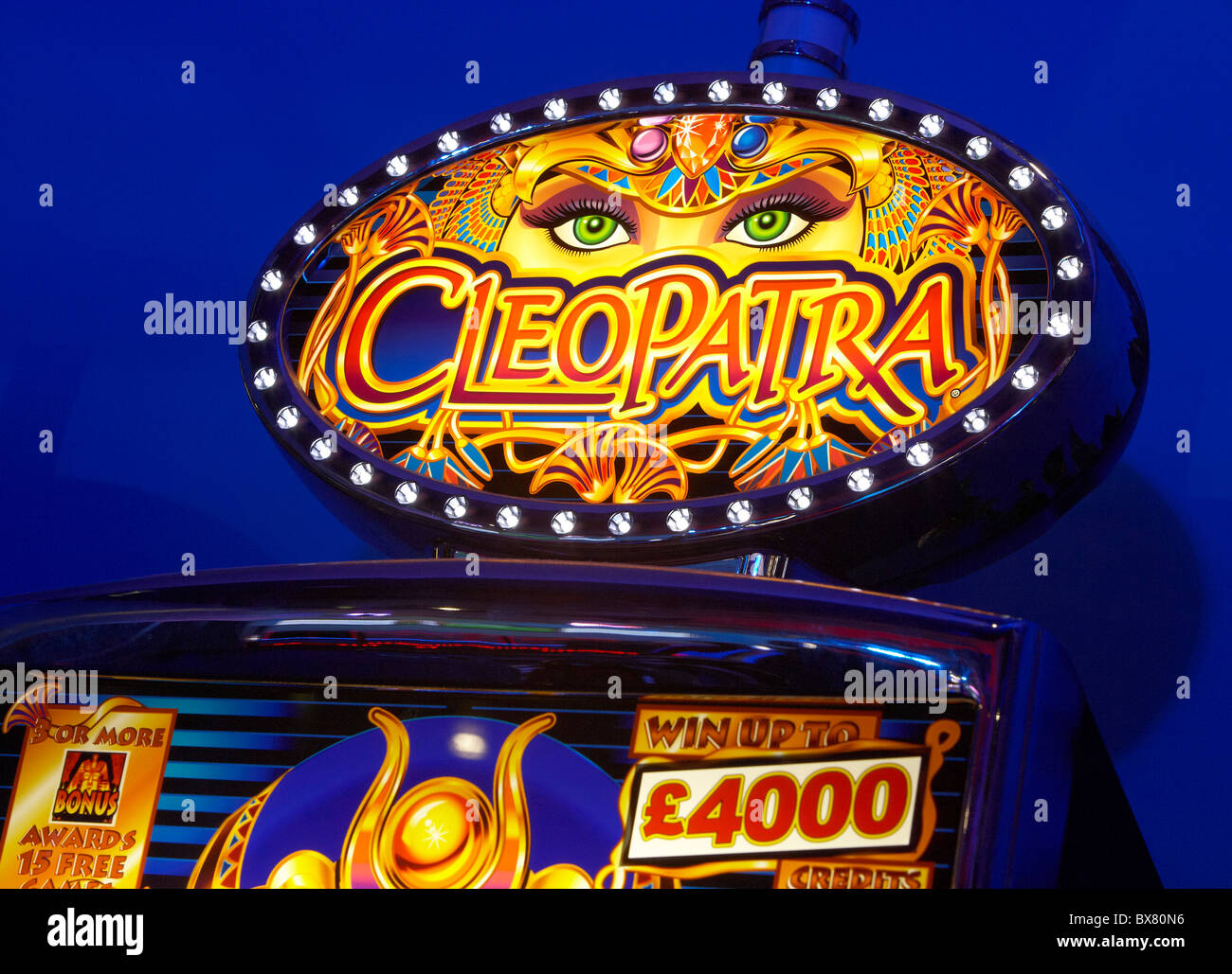 Cleopatra gaming machine Stock Photo - Alamy