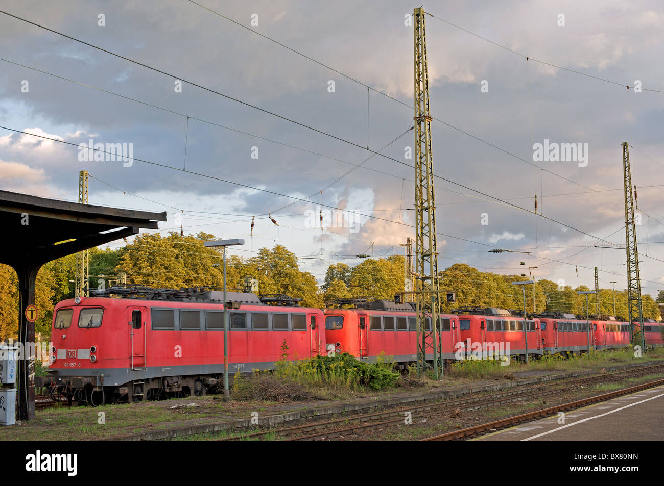 Scraped railway locomotives, Opladen, Germany Stock Photo - Alamy