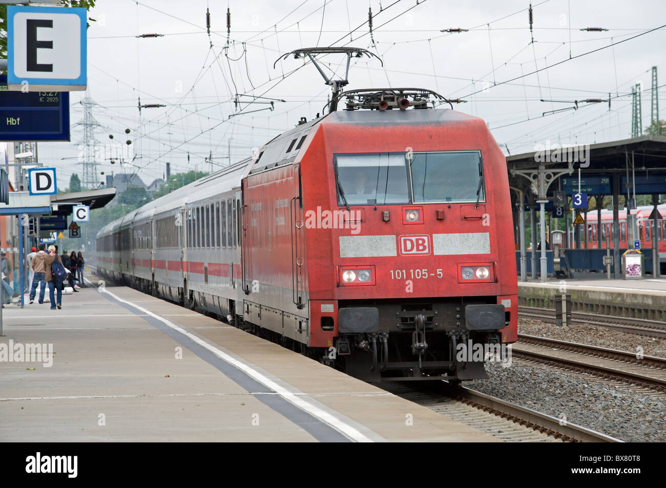 Express passenger train, Solingen, Germany Stock Photo - Alamy