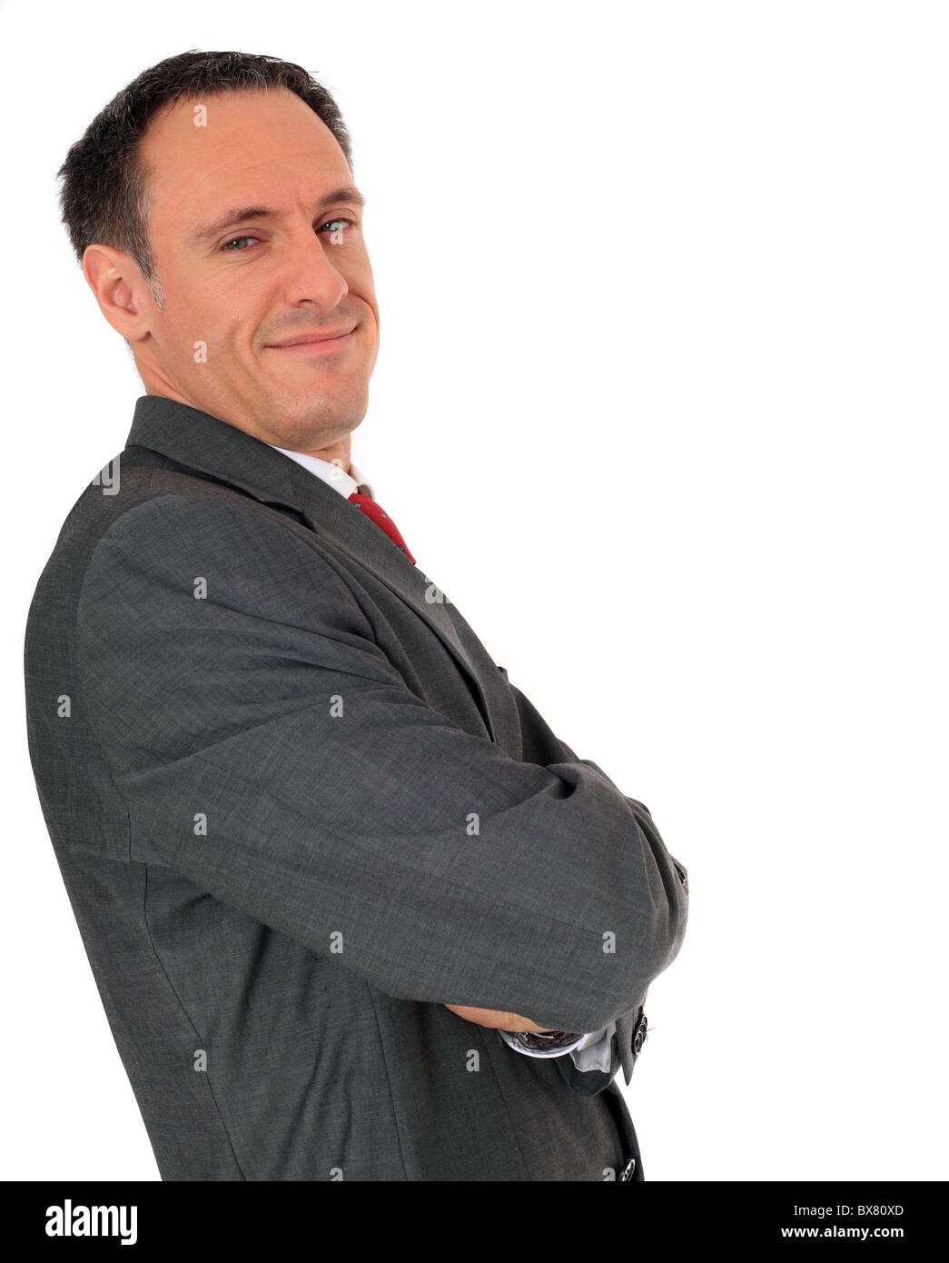 Attractive businessman. All on white background Stock Photo - Alamy