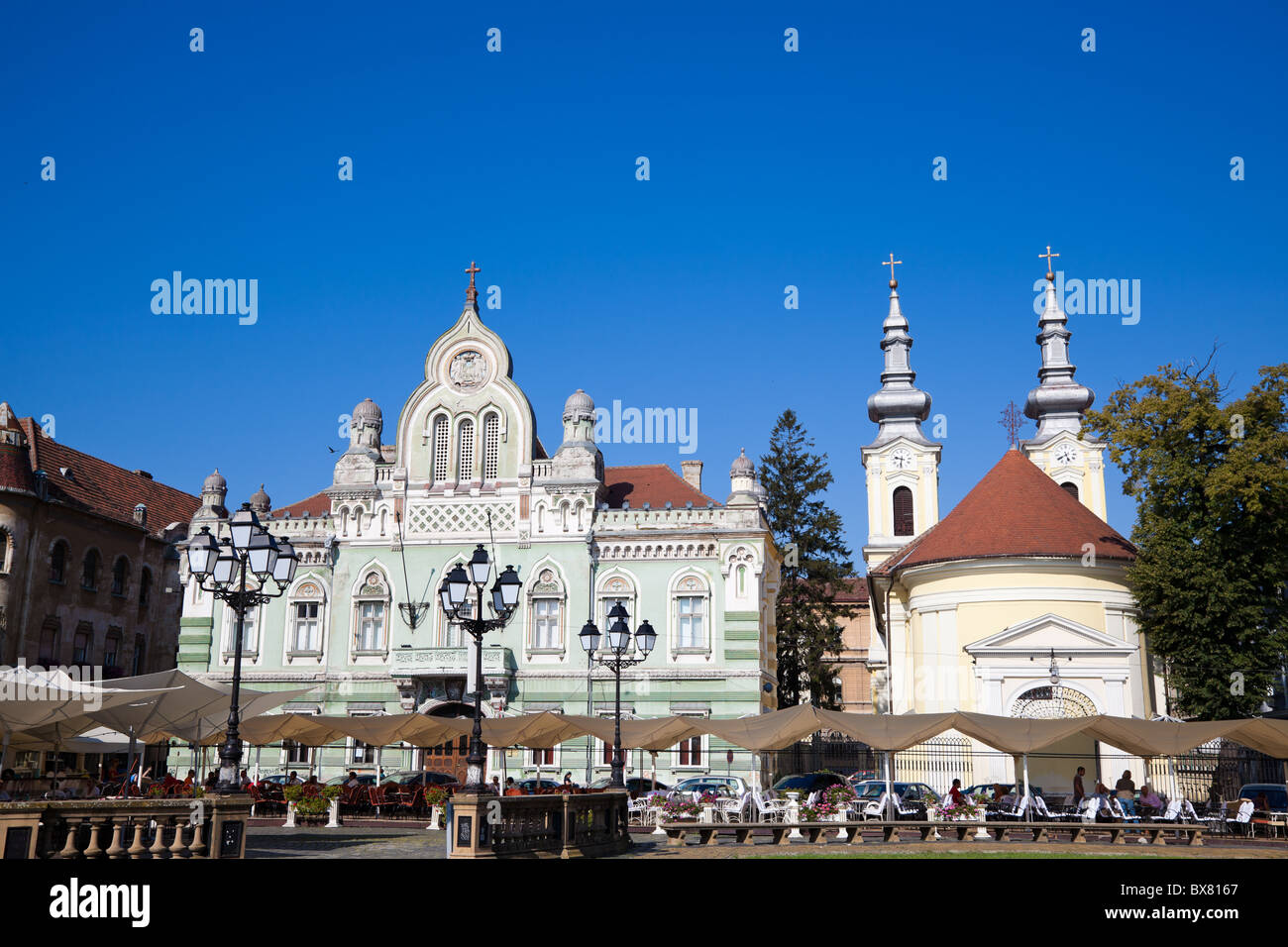 Unirii square in downtown Timisoara in Romania Stock Photo - Alamy