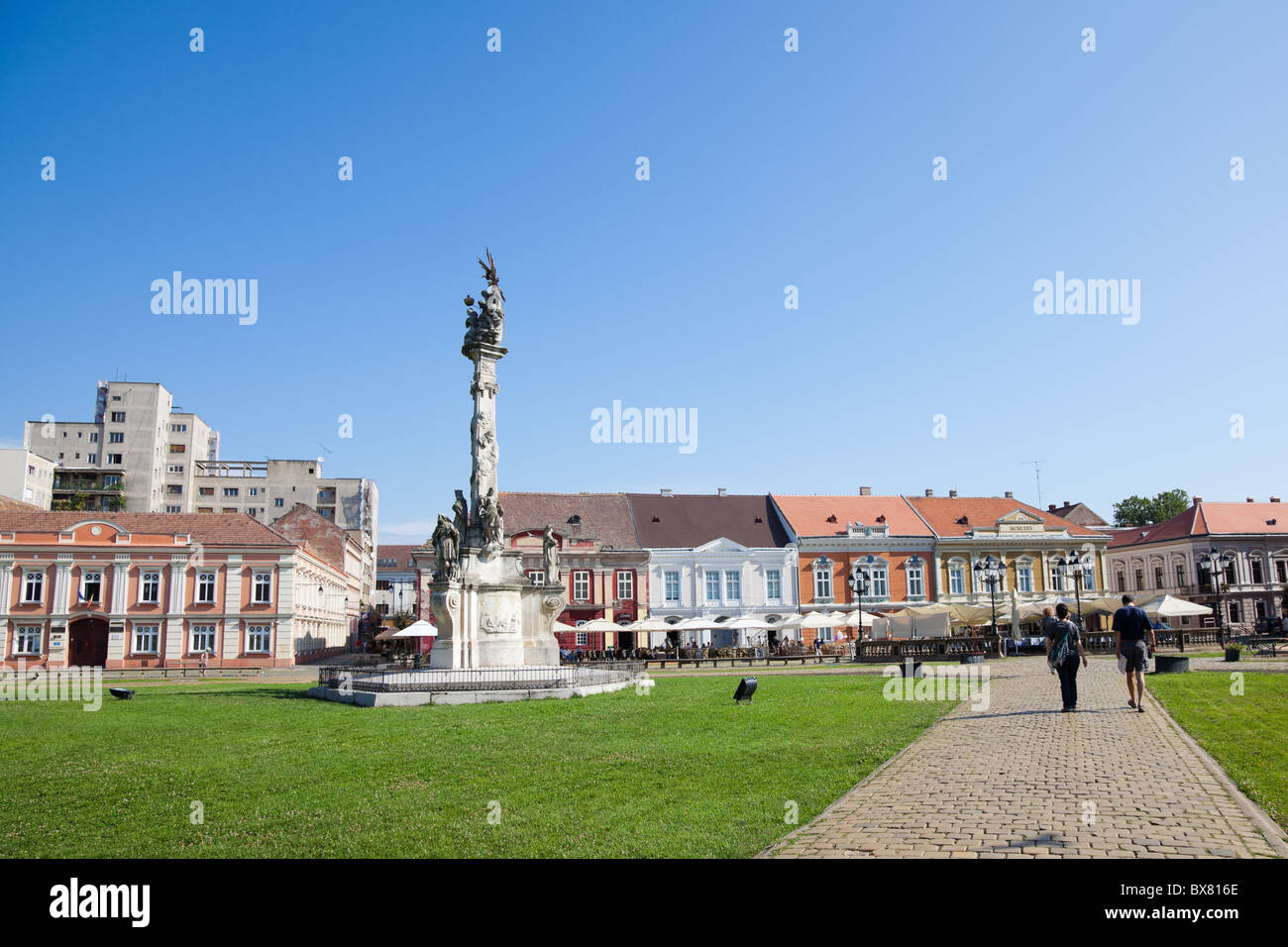 Unirii square in downtown Timisoara in Romania Stock Photo - Alamy
