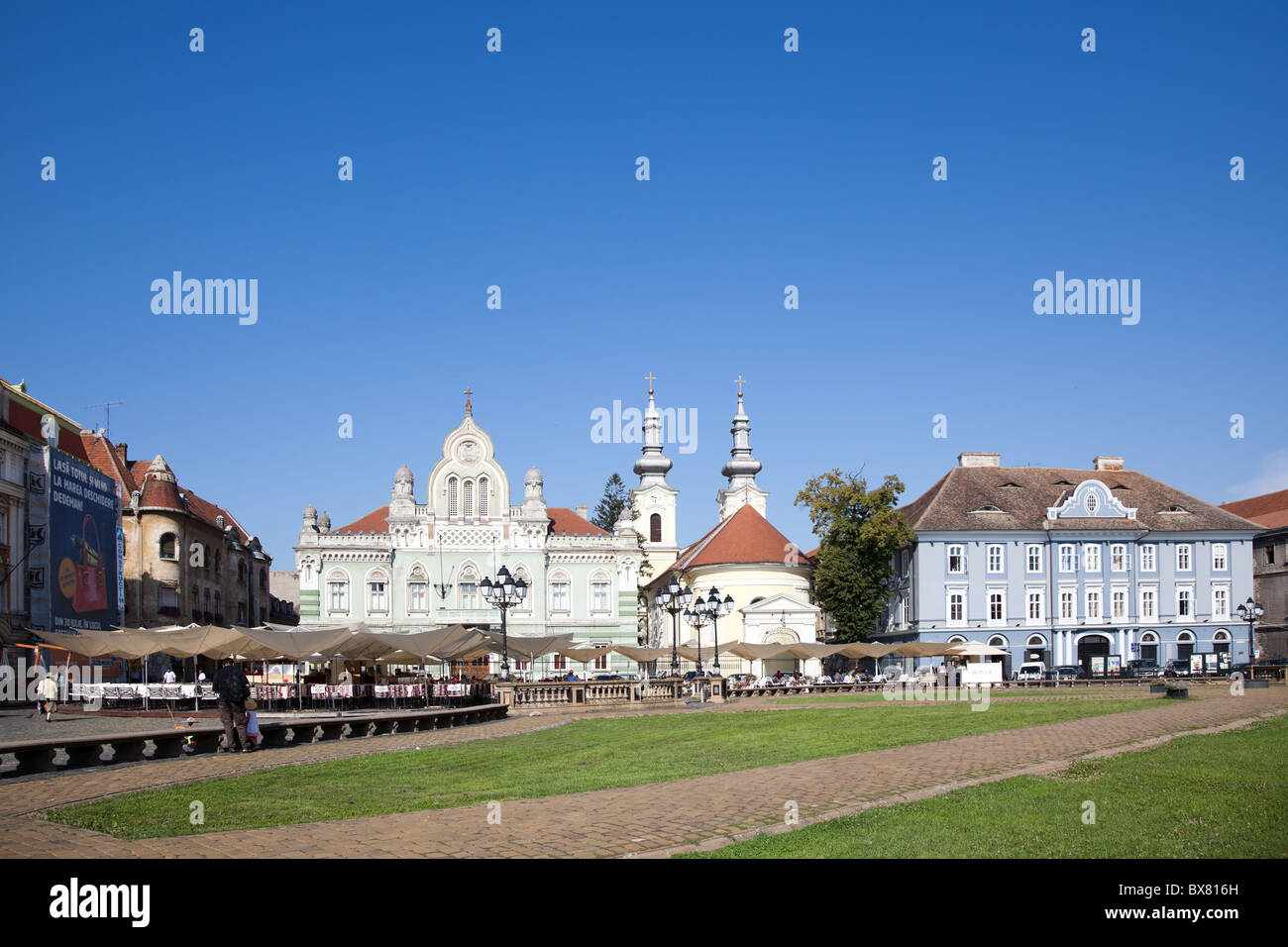 Unirii square in downtown Timisoara in Romania Stock Photo - Alamy