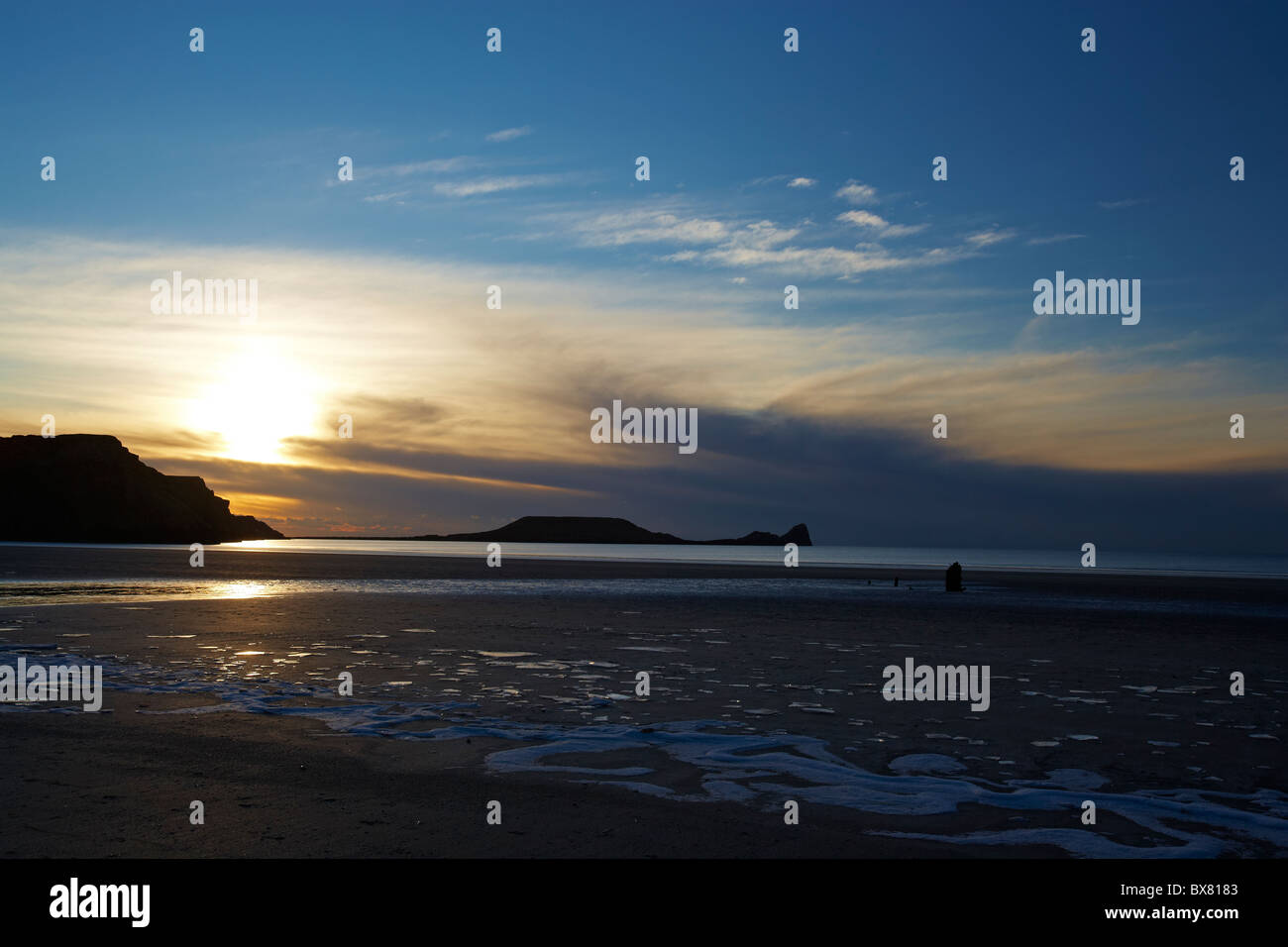 Gower sunset hi-res stock photography and images - Alamy