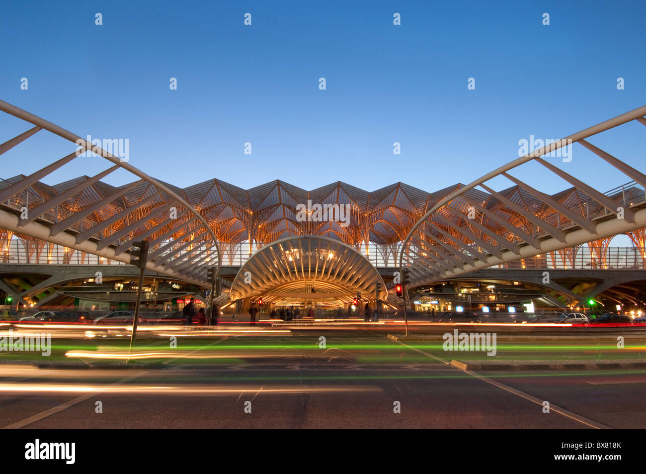 Train and metro station Gare do Oriente Lisbon Portugal Europe Stock ...