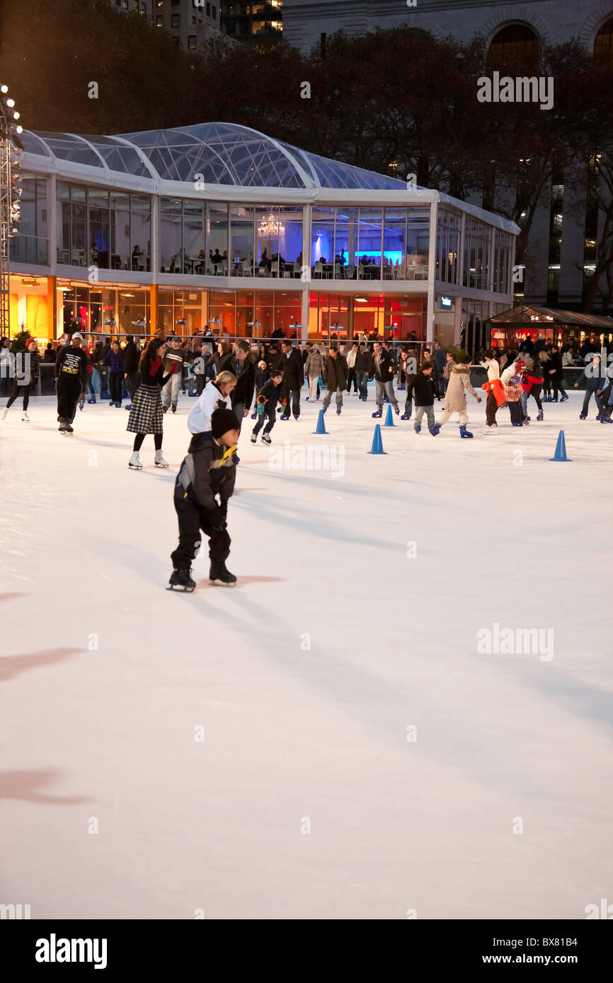 The Pond, Skating Rink, Bryant Park, NYC Stock Photo - Alamy