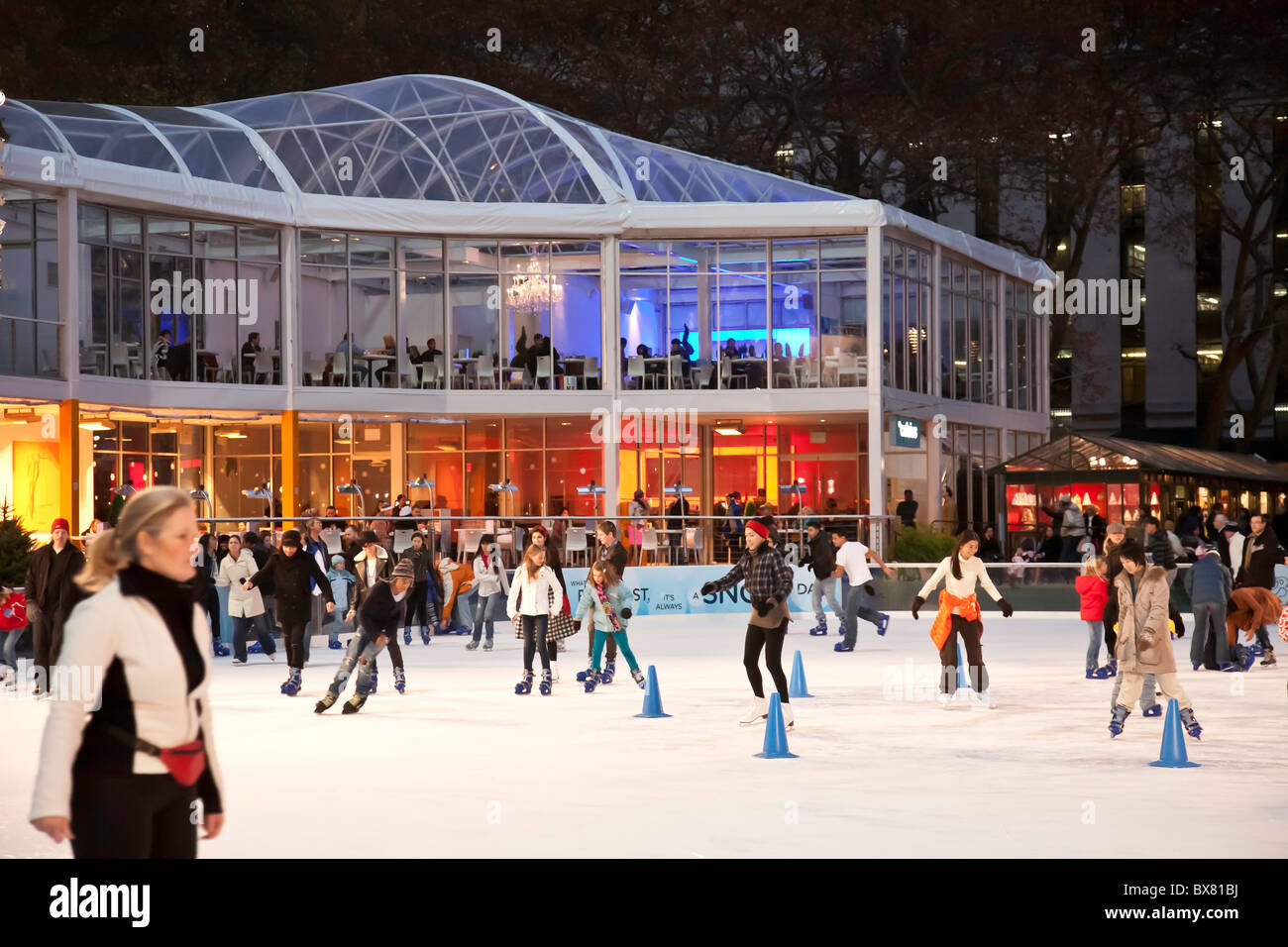 The Pond, Skating Rink, Bryant Park, NYC Stock Photo - Alamy