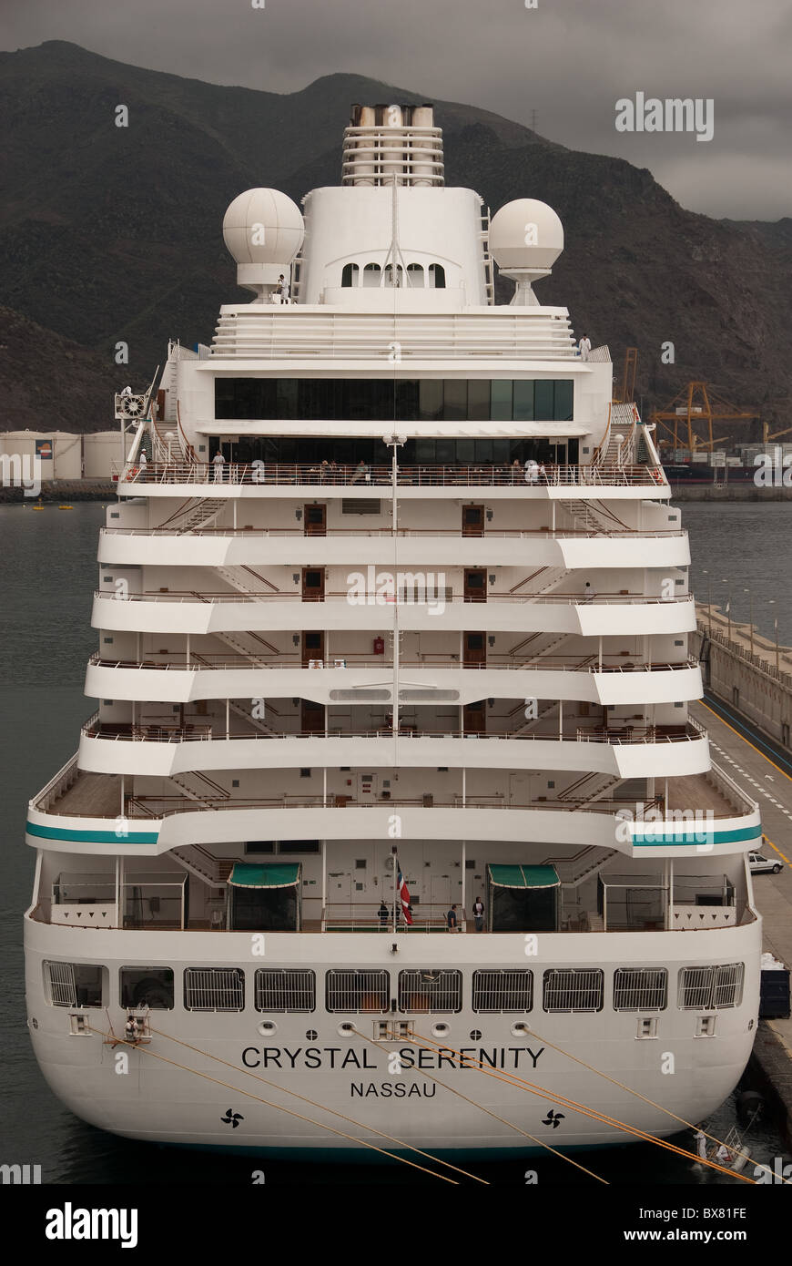 Stern View of m.v. Crystal Serenity Stock Photo - Alamy