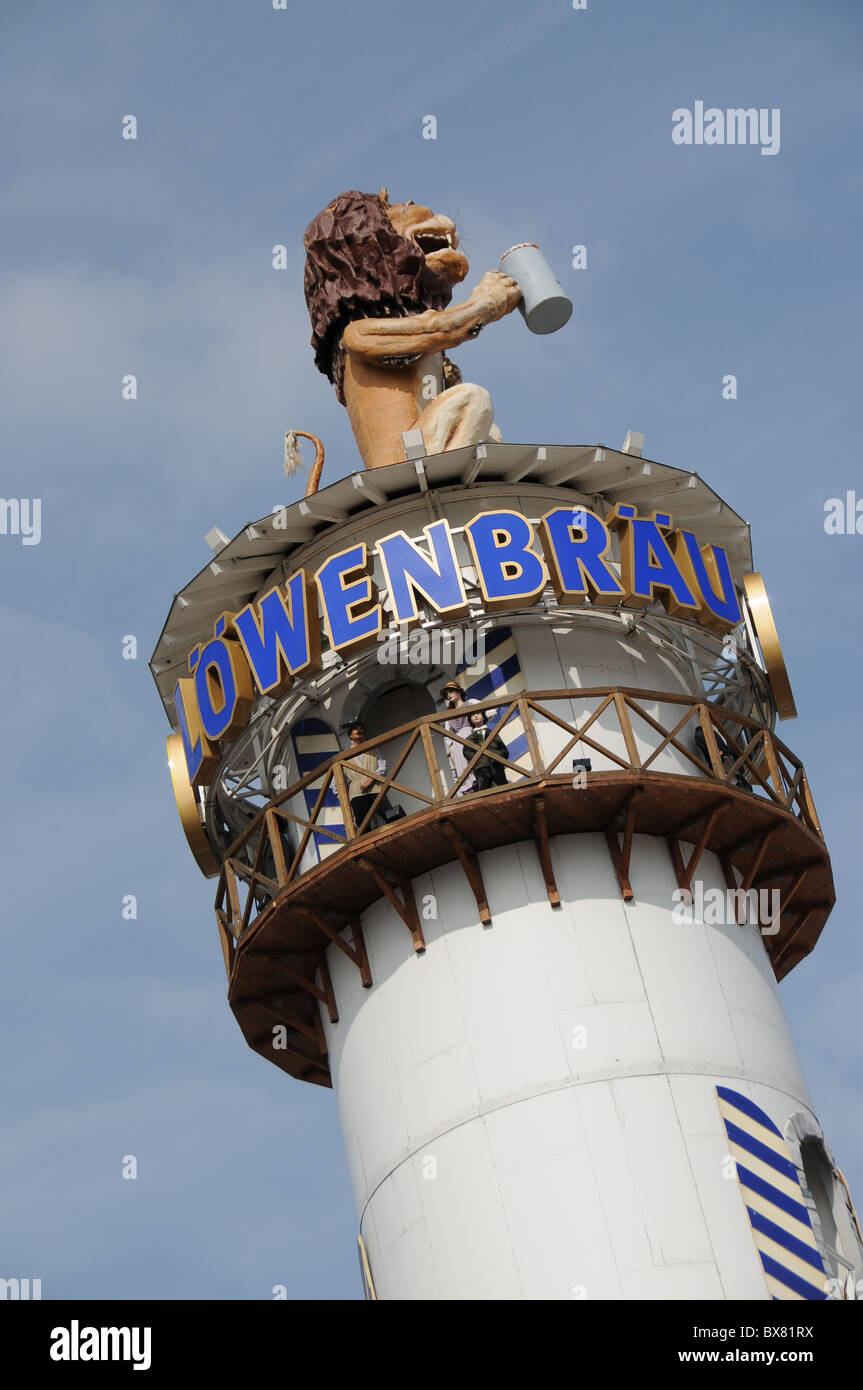 Lowenbrau brewery at the Oktoberfest Stock Photo - Alamy