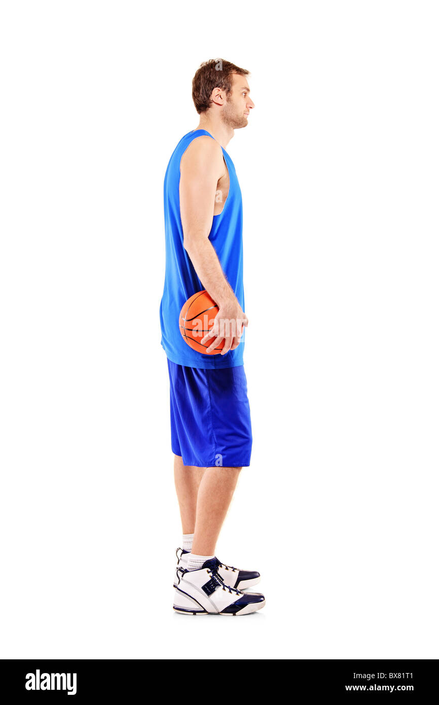 A full length of a basketball player Stock Photo - Alamy