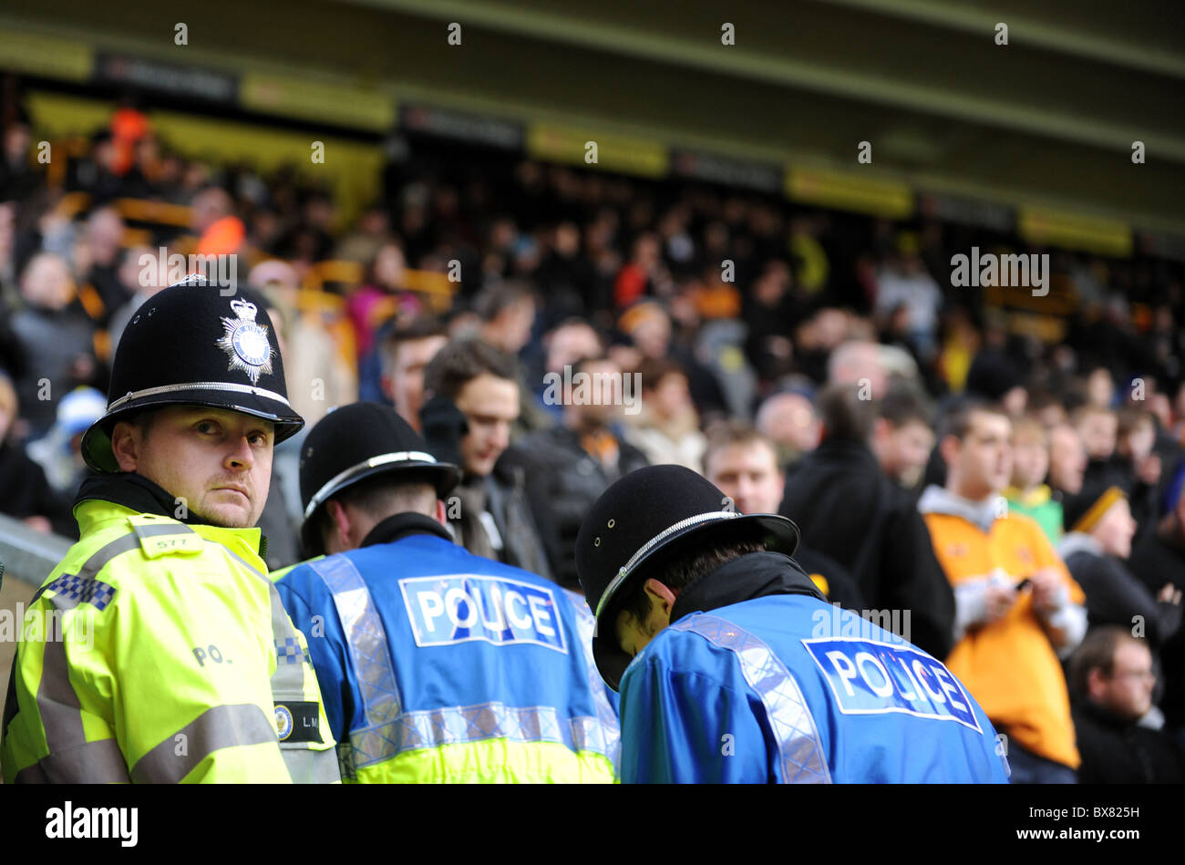 West Midlands Police officers at football match Stock Photo - Alamy