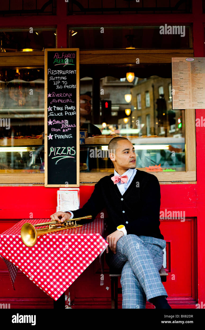 young jazz trumpeter Jay Phelps Stock Photo - Alamy