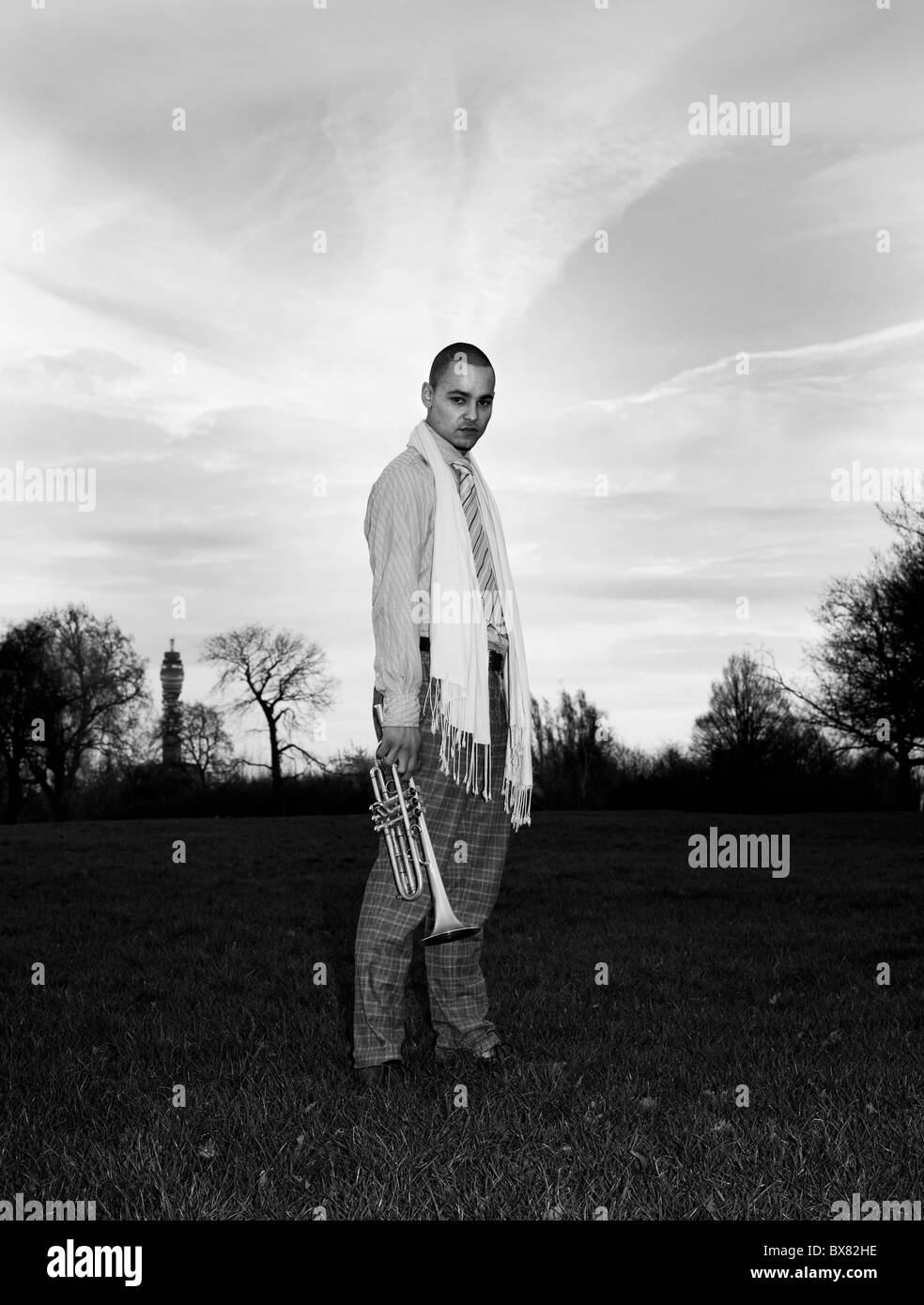 young jazz trumpeter Jay Phelps Stock Photo - Alamy