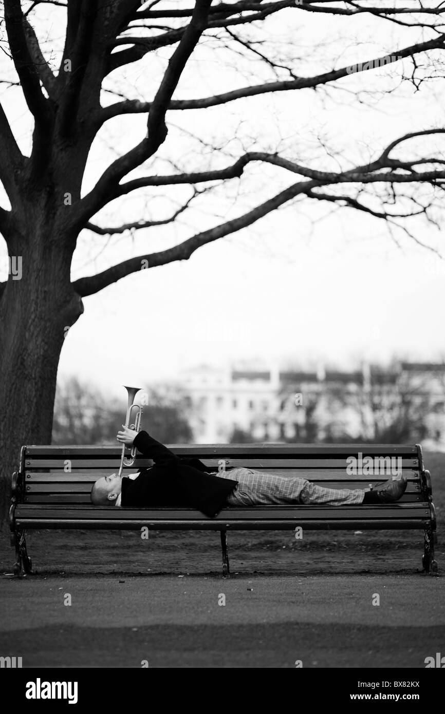 young jazz trumpeter Jay Phelps Stock Photo - Alamy