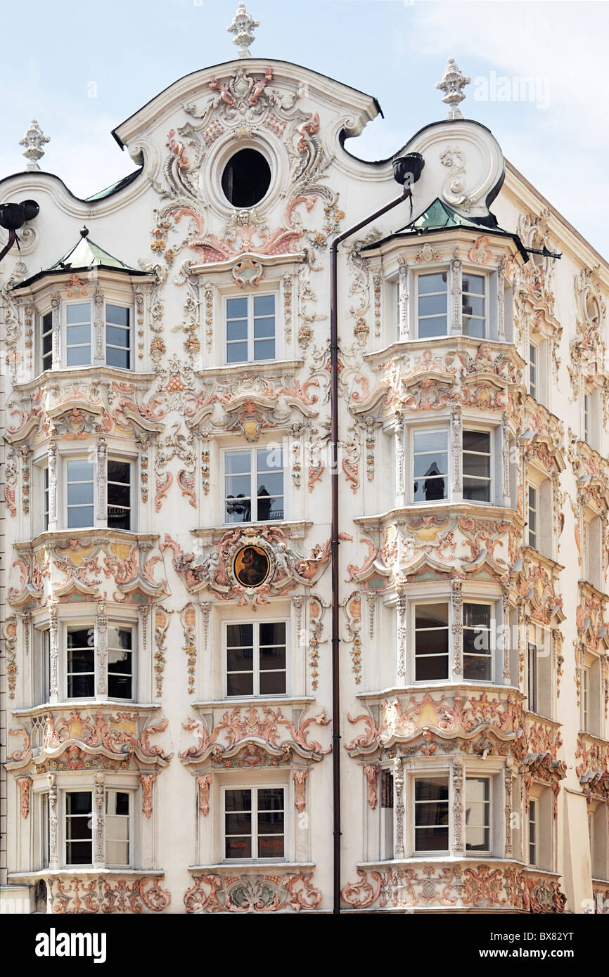 Innsbruck old city - building facade Stock Photo - Alamy